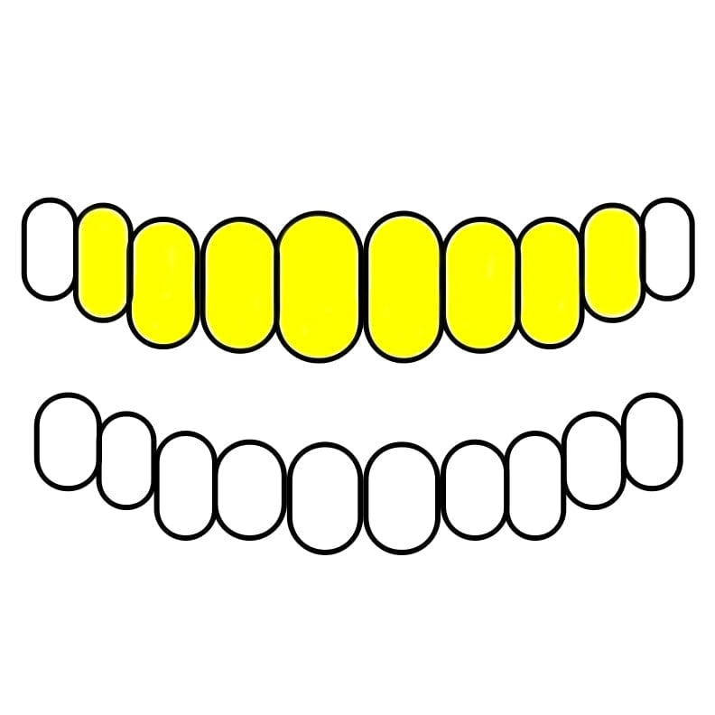 Real Solid 10K Gold or 14K Gold Teeth Permanent Cuts Perm Custom Grill