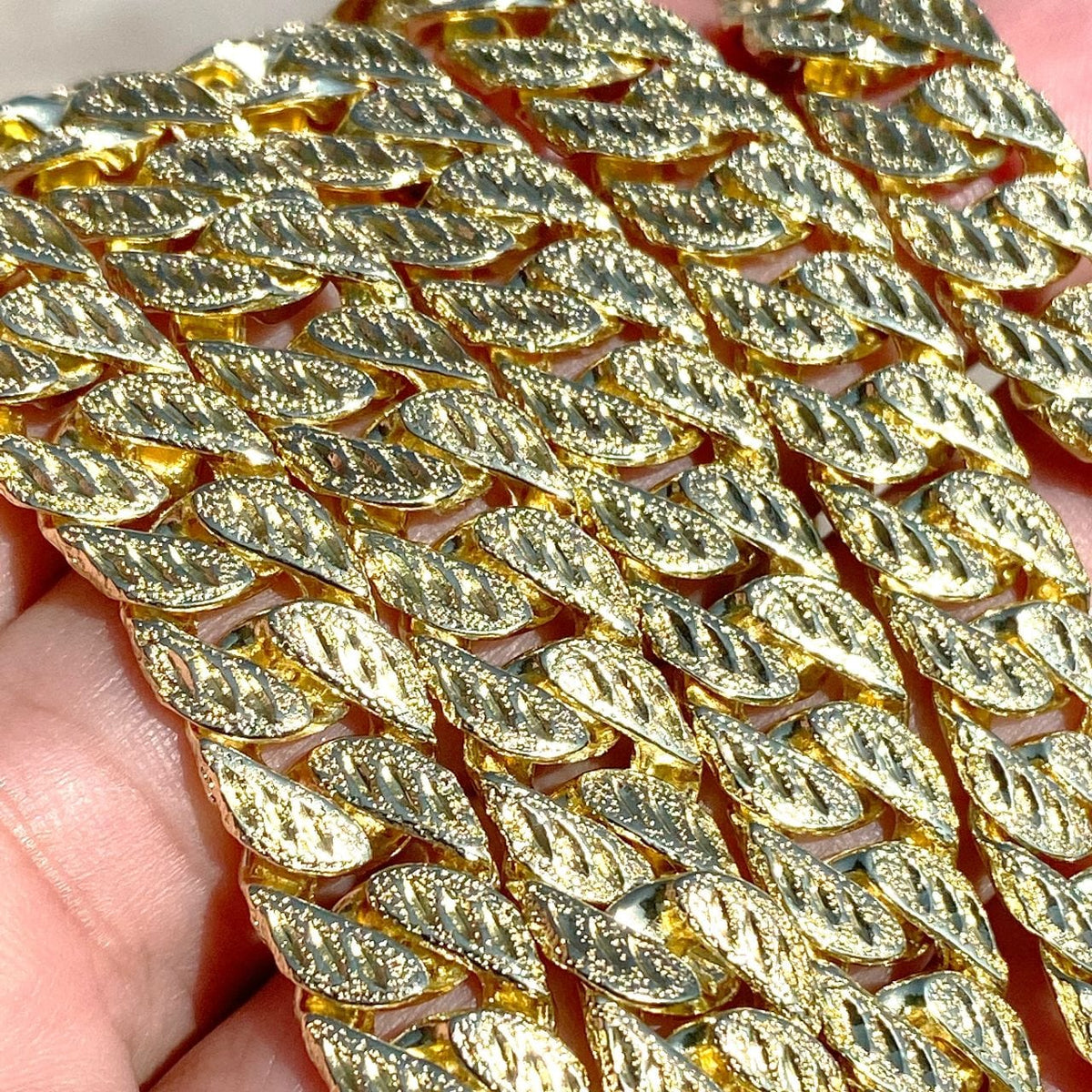 14k Gold Plated 30" Diamond Cut Cuban