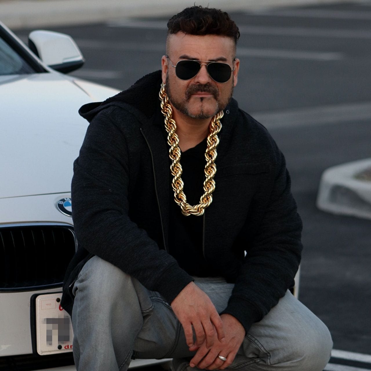 14K Gold Plated Rope Chain Necklace 30MM Thick x 30" Inch