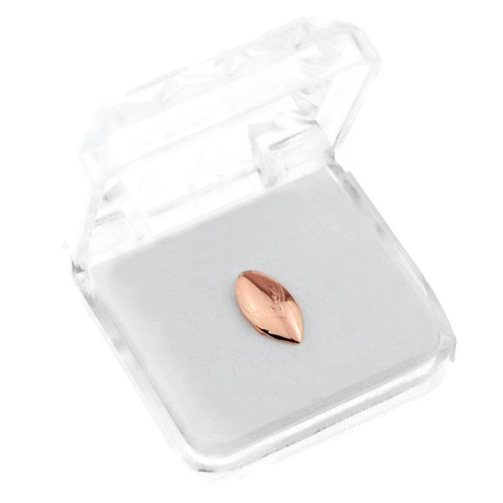 14K Rose Gold Plated Vampire Fangs & Caps Set