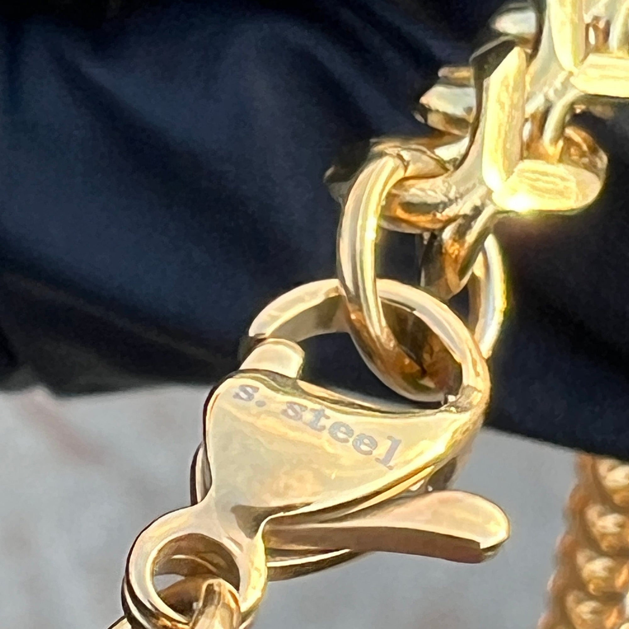 18K Gold Plated Stainless Steel Franco Chain Foxtail 20"-30" Solid Nec