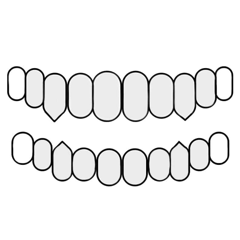 925 Silver Diamond Dust Diamond Cuts Vampire Fangs Custom Grillz