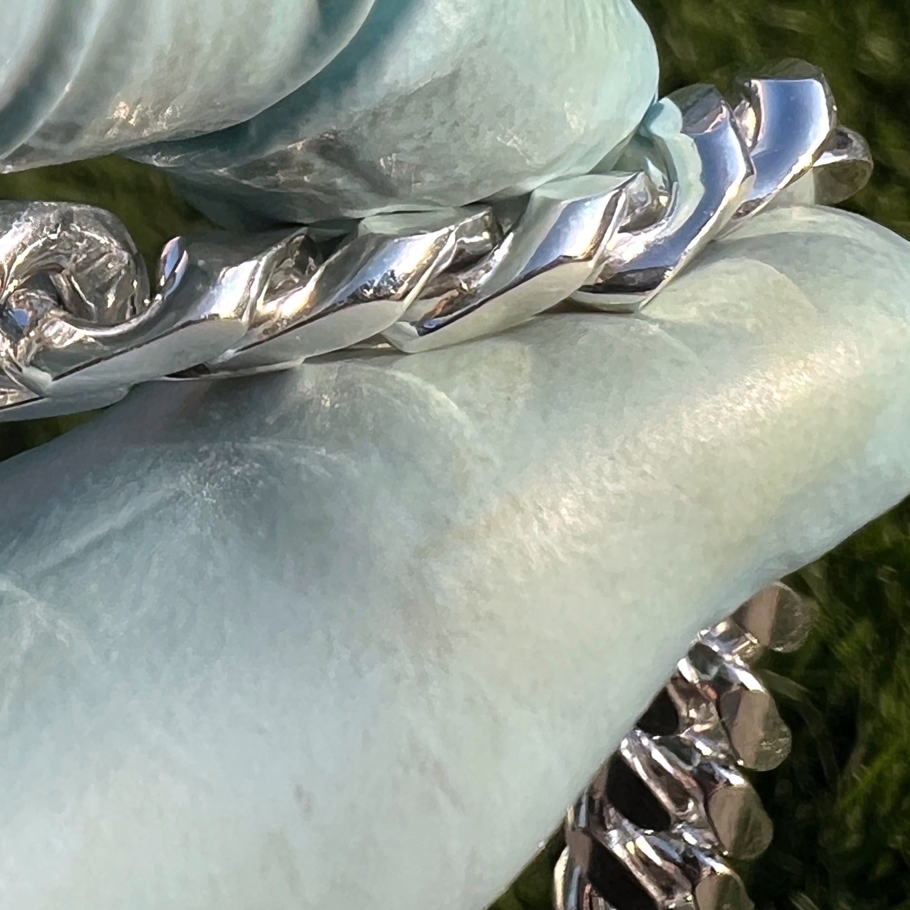 925 Silver Miami Cuban Hip Hop Chain Italy Necklace 10MM Thick