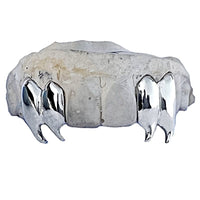 925 Sterling Silver Double Fangs Extended Curved Extra Long Custom Vam