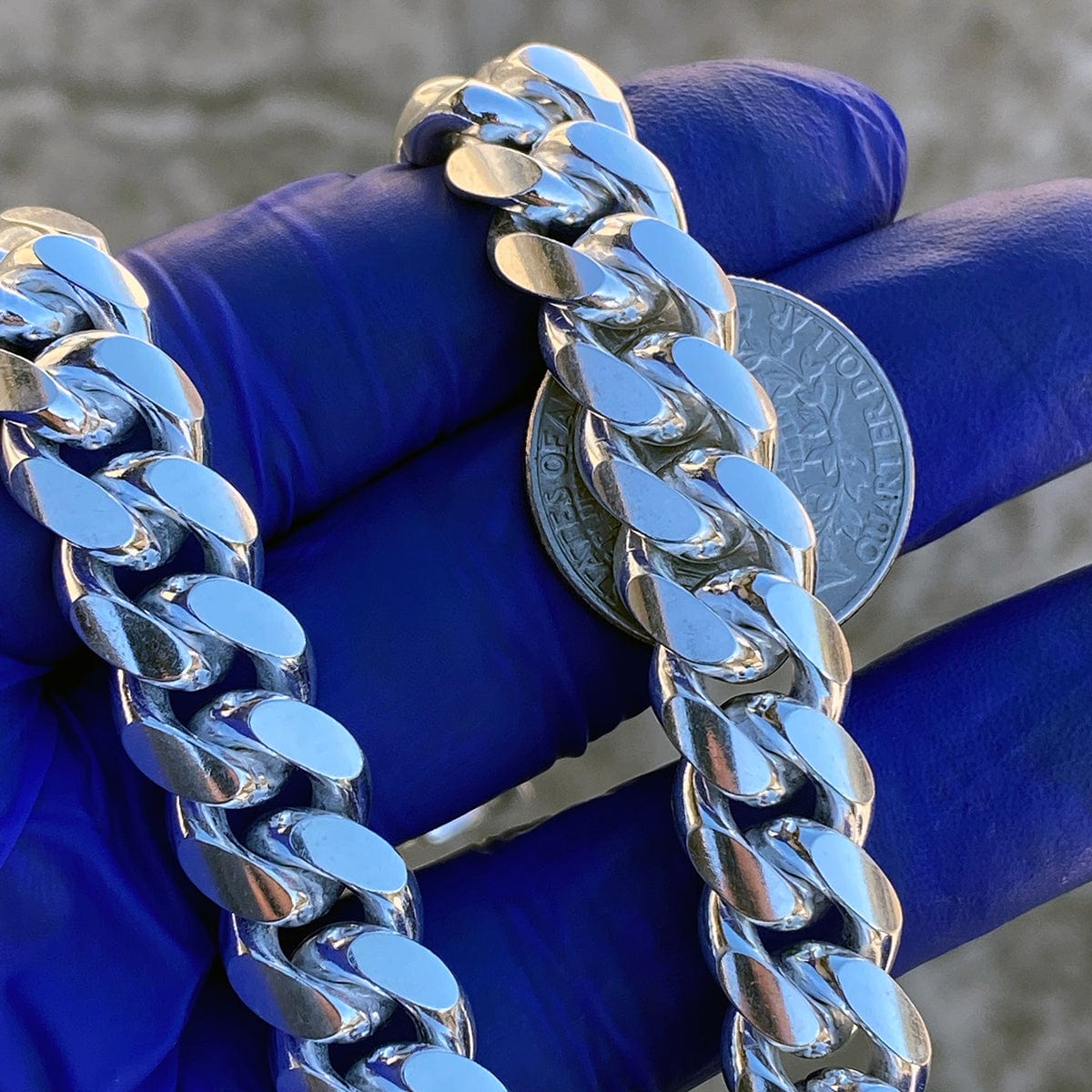 925 Sterling Silver Miami Cuban Link Chain Necklace 20