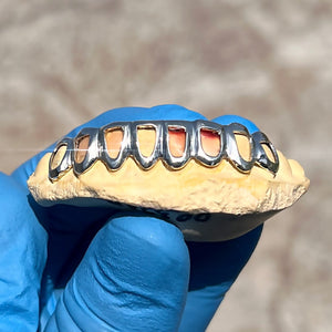 925 Sterling Silver Open Face Windows Custom Grillz