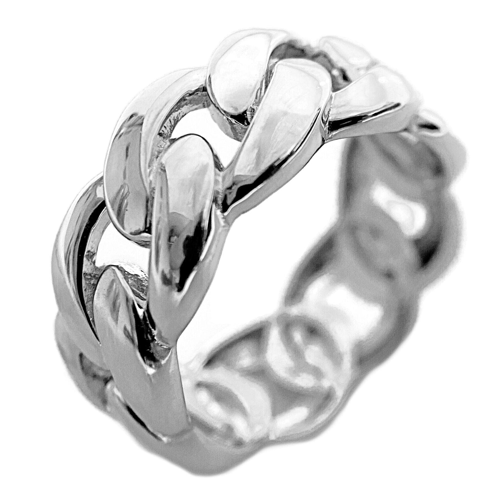 925 Sterling Silver Ring Miami Cuban Link Heavy Plain 11MM Thick