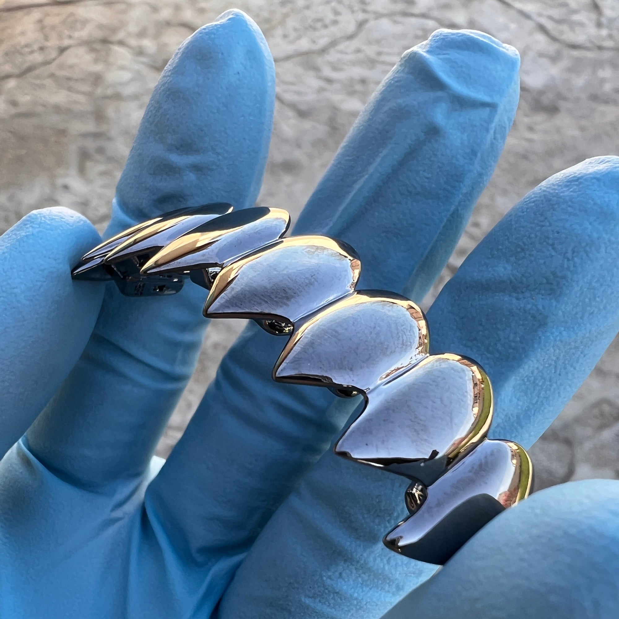 Black Shark Grillz Eight Top Teeth 8 Tooth Grills