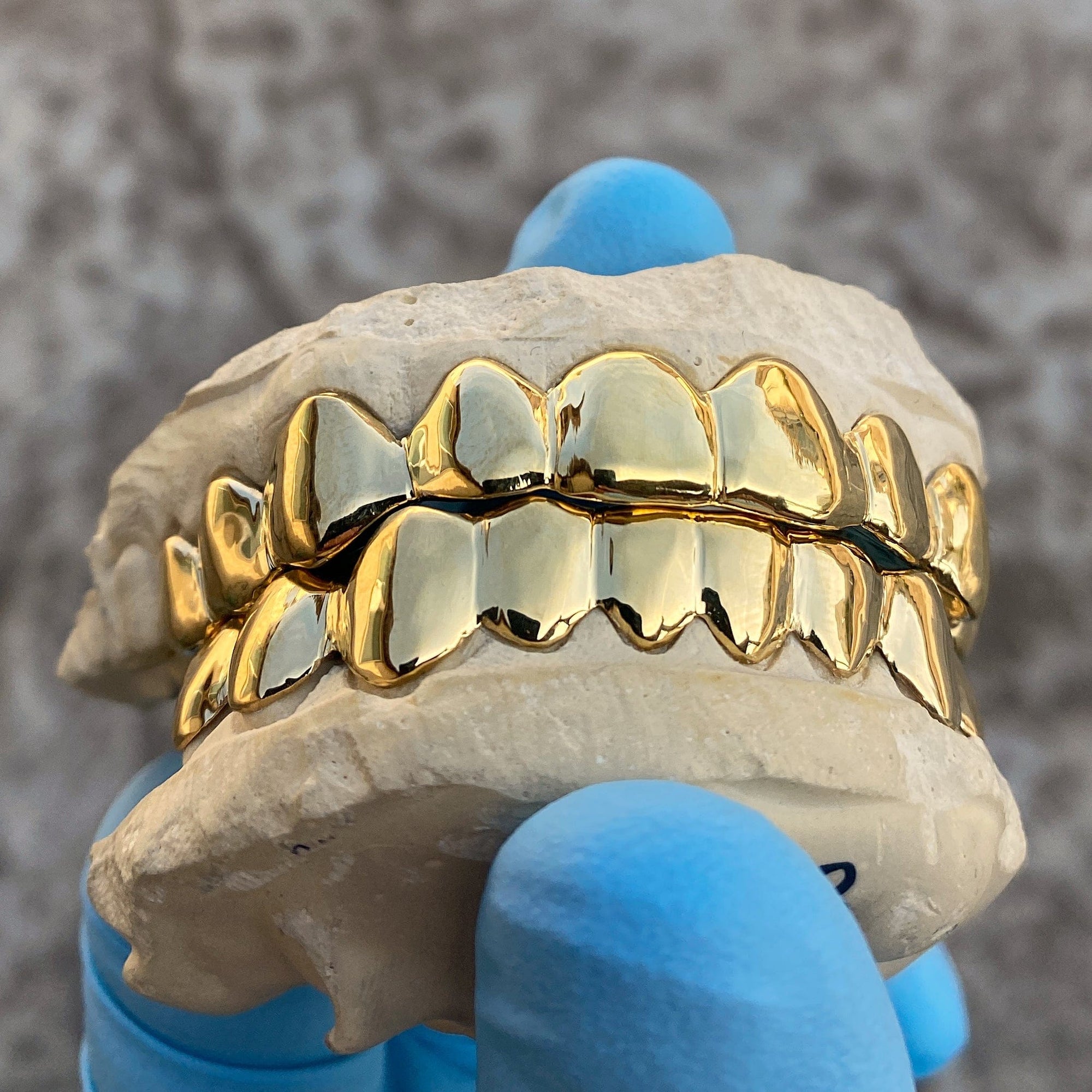 Custom Grillz Gold Plated over 925 Silver Handmade Grillz For Teeth