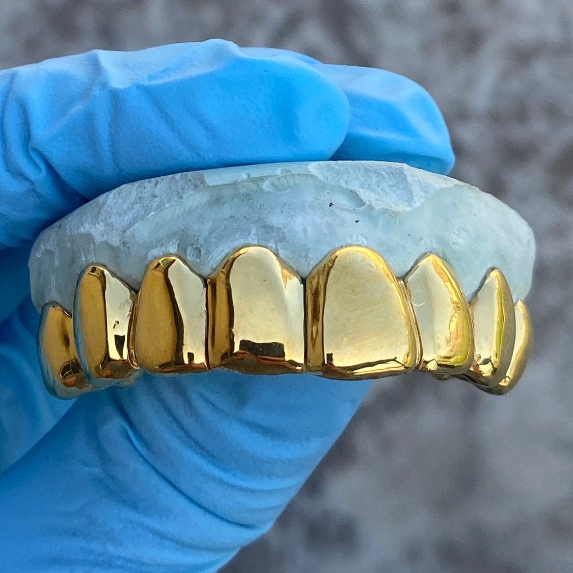 Permanent cuts gold plated custom grillz. Gold plated over real solid ...