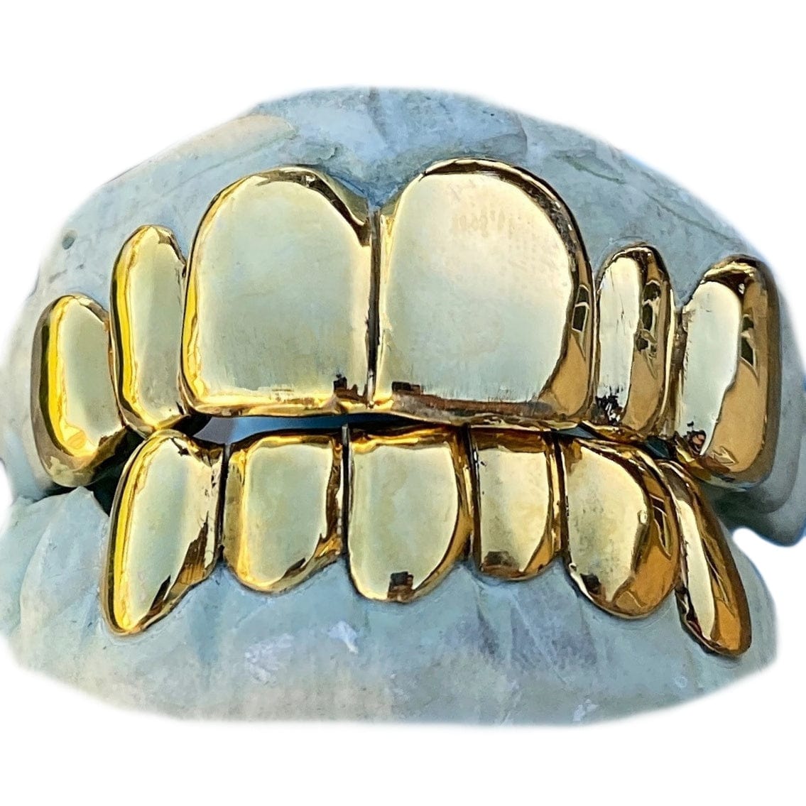 Permanent cuts gold plated custom grillz. Gold plated over real solid ...