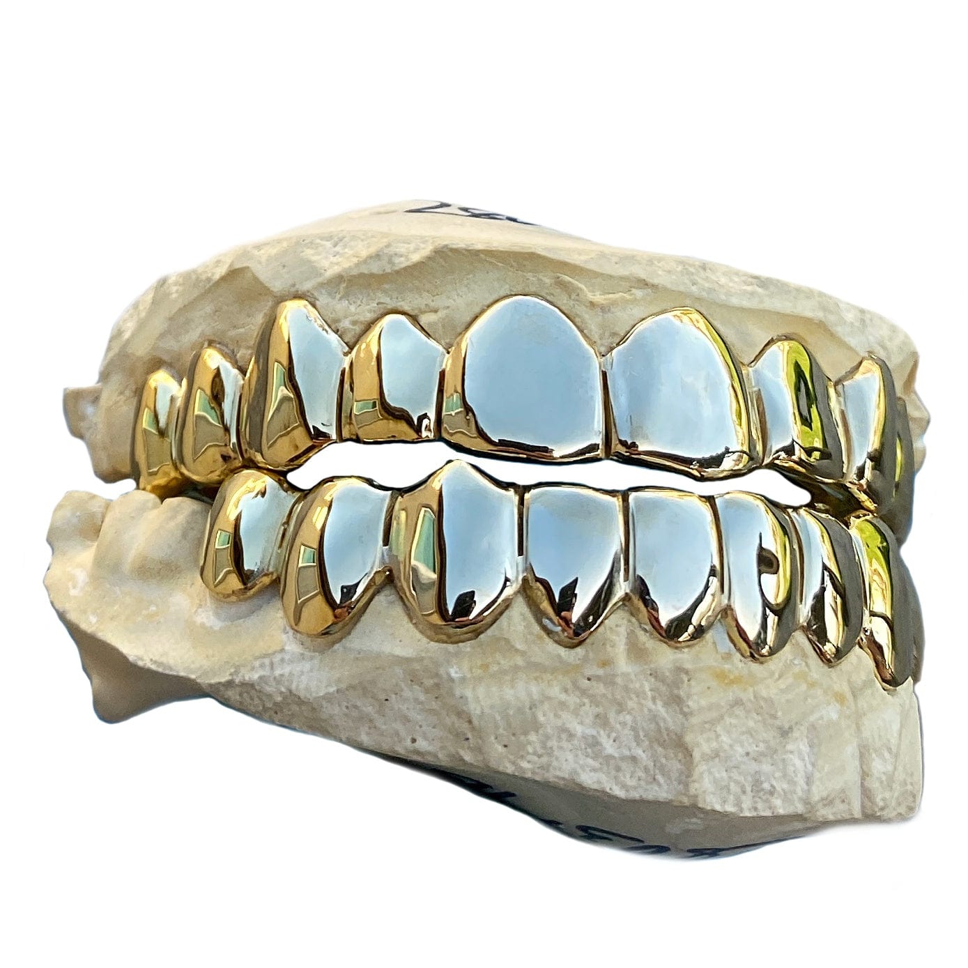 Permanent cuts gold plated custom grillz. Gold plated over real solid ...