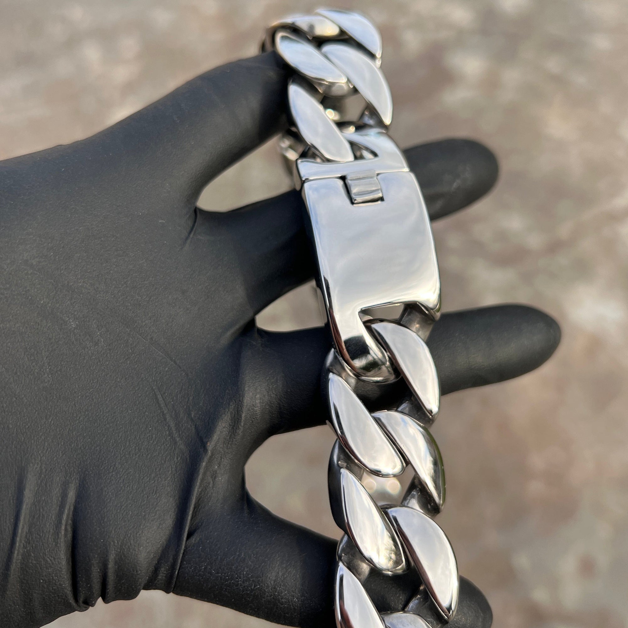 Huge 316L Stainless Steel Cuban Link Chain 28" x 25MM