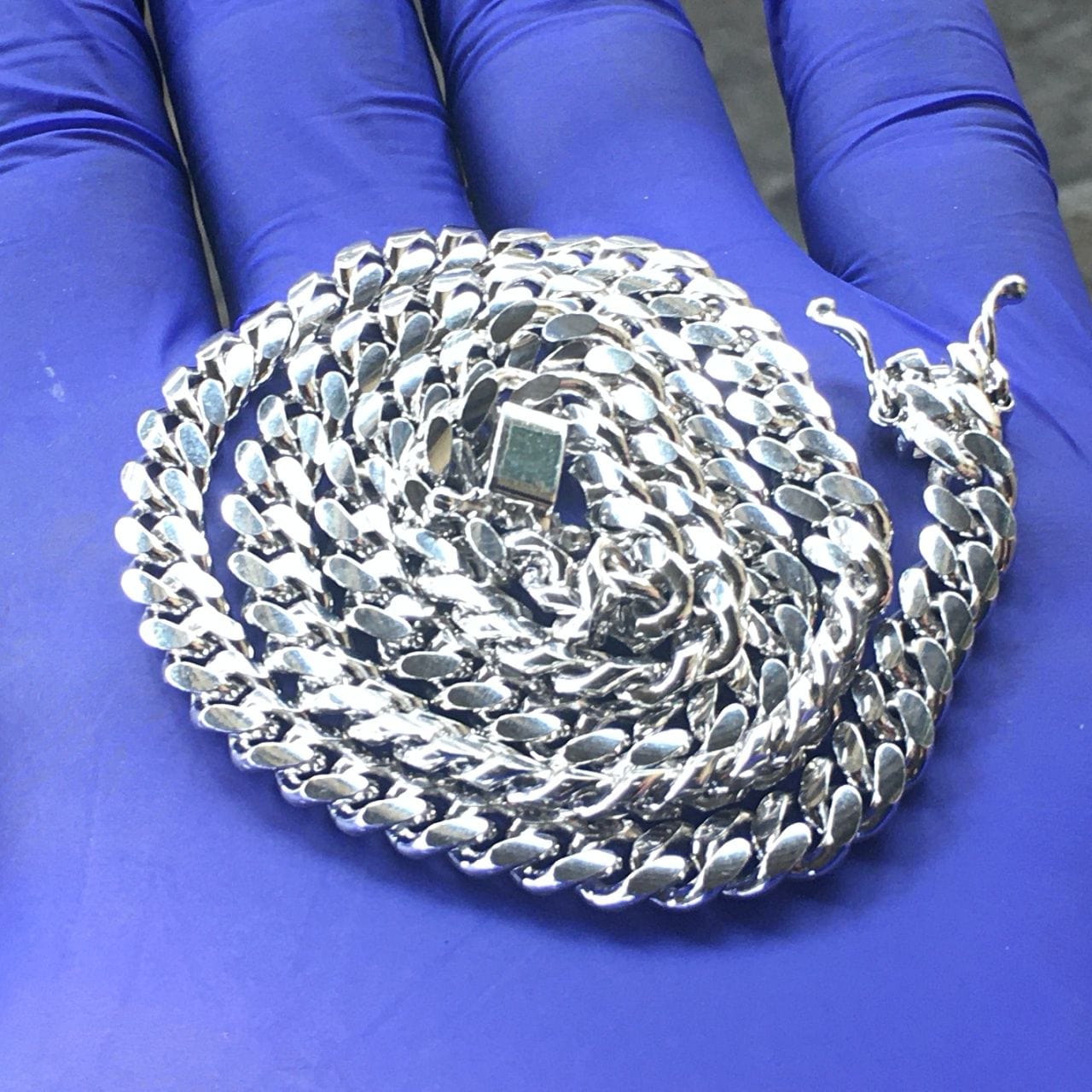 Italy 925 Sterling Silver Miami Cuban Link Chain Necklace 6MM 18"