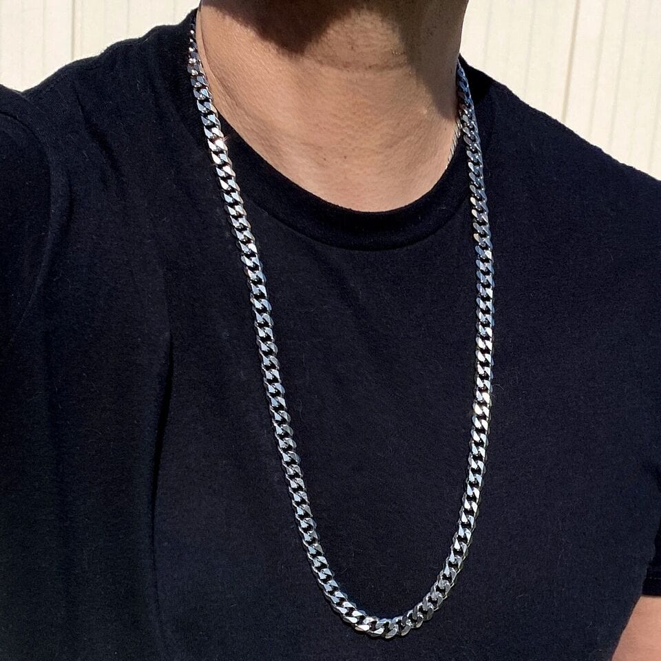 Miami Cuban Curb Link Stainless Steel Hip Hop Chain Necklace 9MM Thick