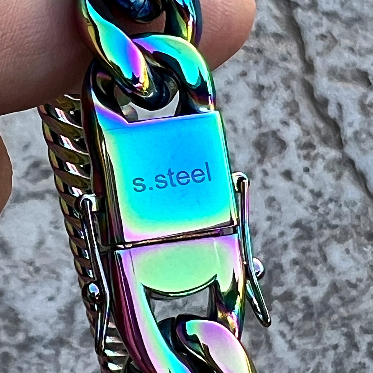 Miami Cuban Link Chain Multicolor 316L Stainless Steel 14MM 18"-30"