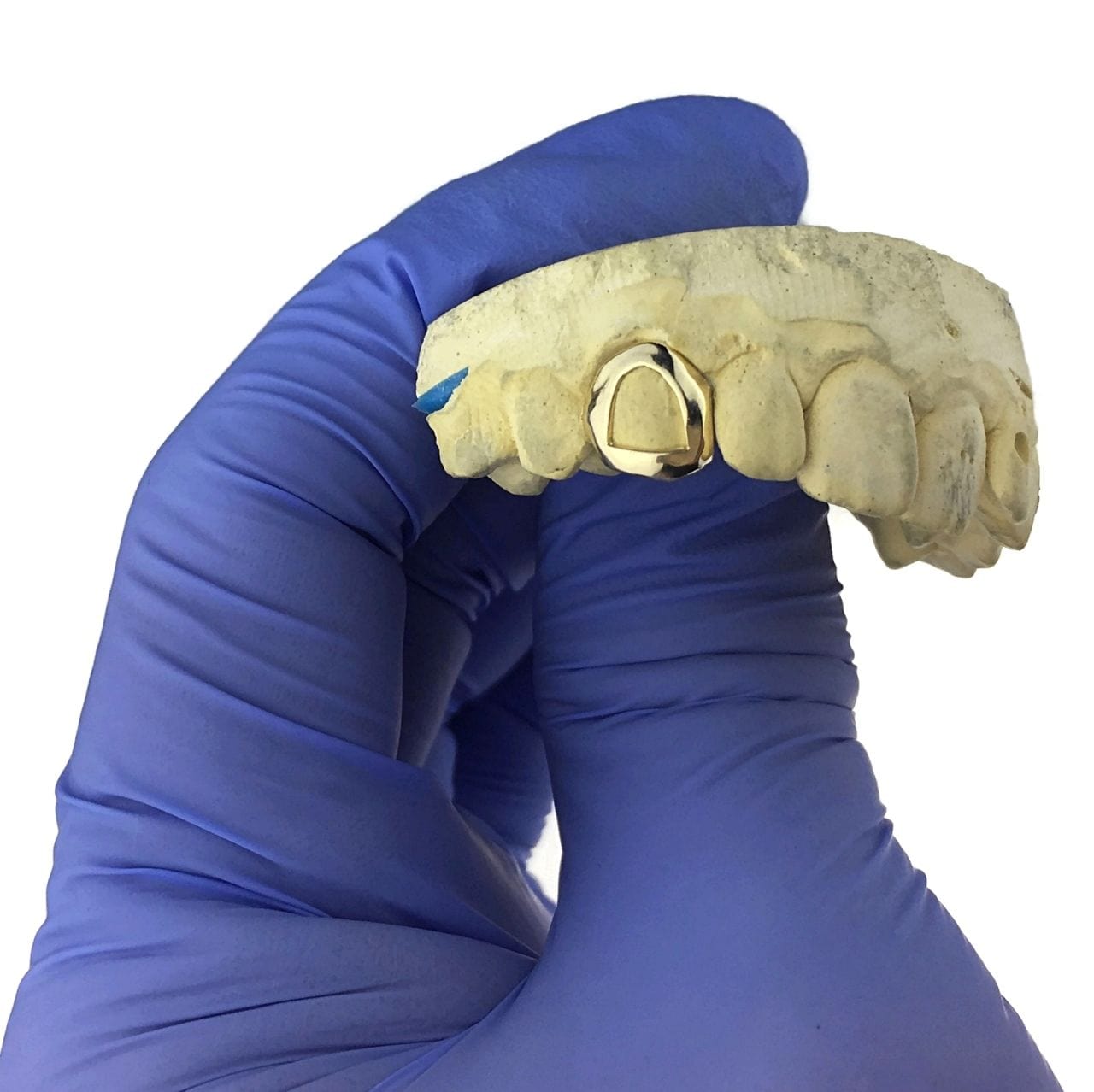 Custom 10K Gold Single Open Cap Grillz - Choose Your Tooth Position
