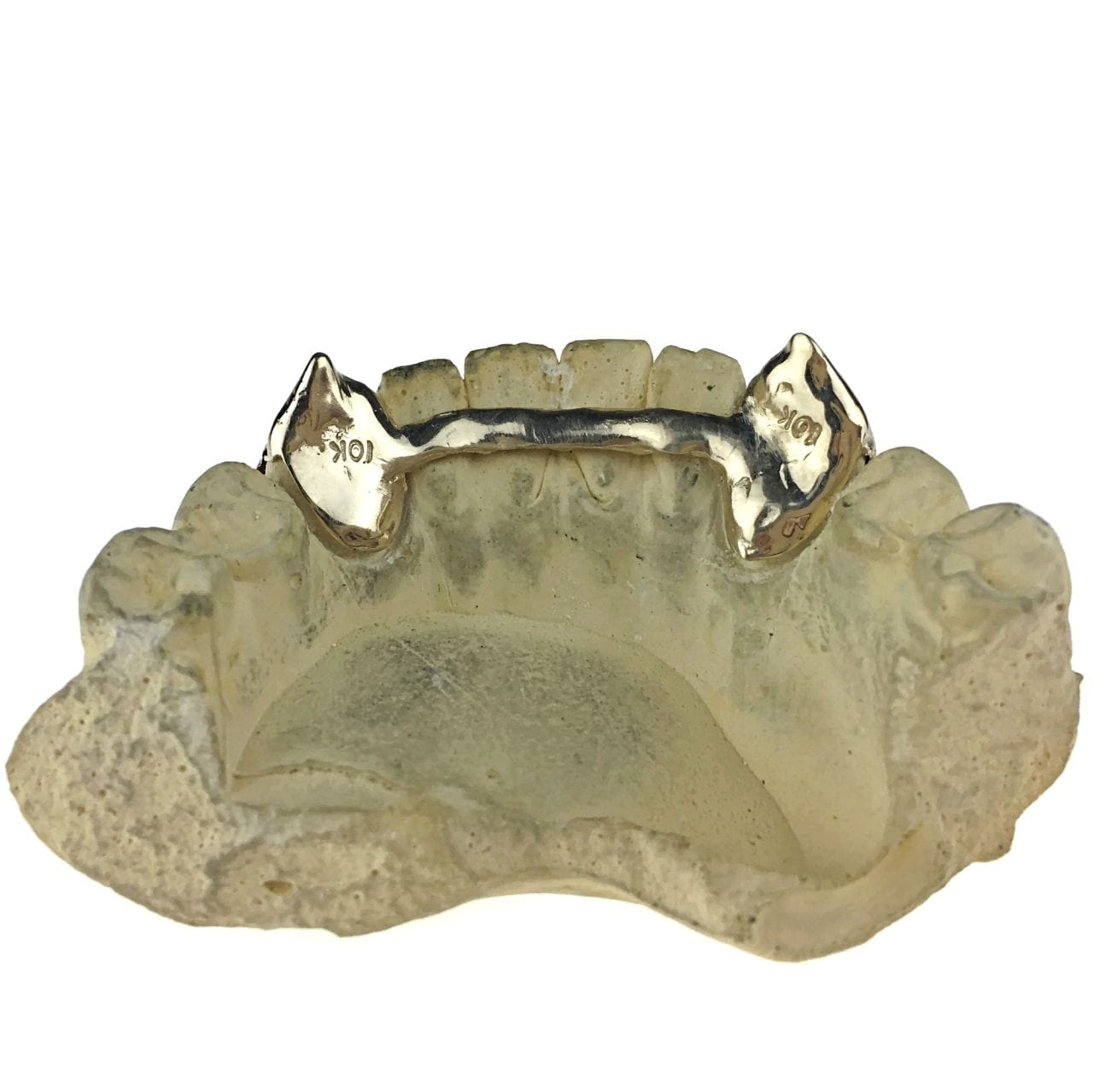 Real 10k Gold Vampire Teeth Vampire Canine Fangs Custom Grillz