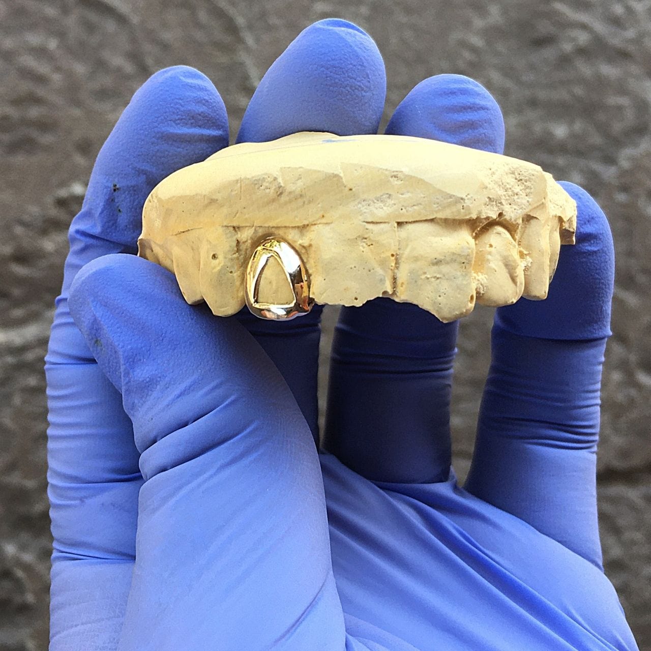 Real 10K Solid Gold Open Face Single Cap Grillz (Choose Tooth)