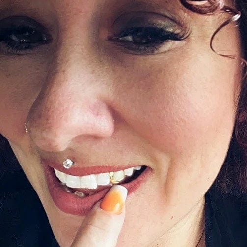 Real 10K Solid Gold Open Face Single Cap Grillz (Choose Tooth)