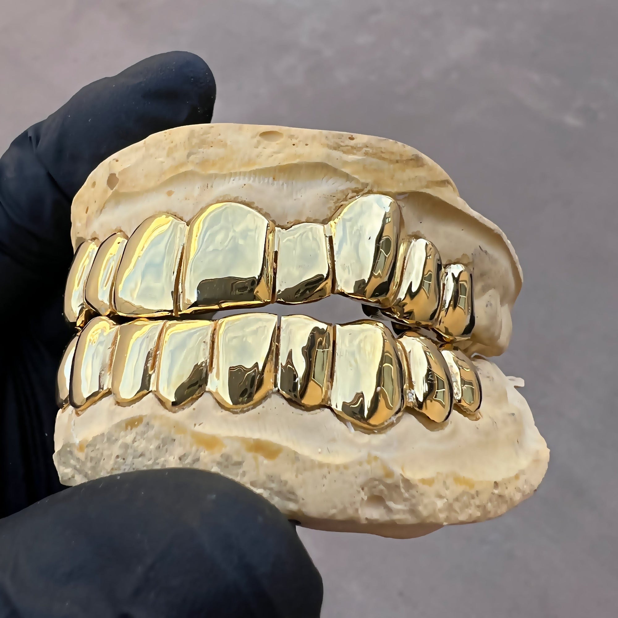 Real Solid 10K Gold or 14K Gold Teeth Permanent Cuts Perm Custom Grill
