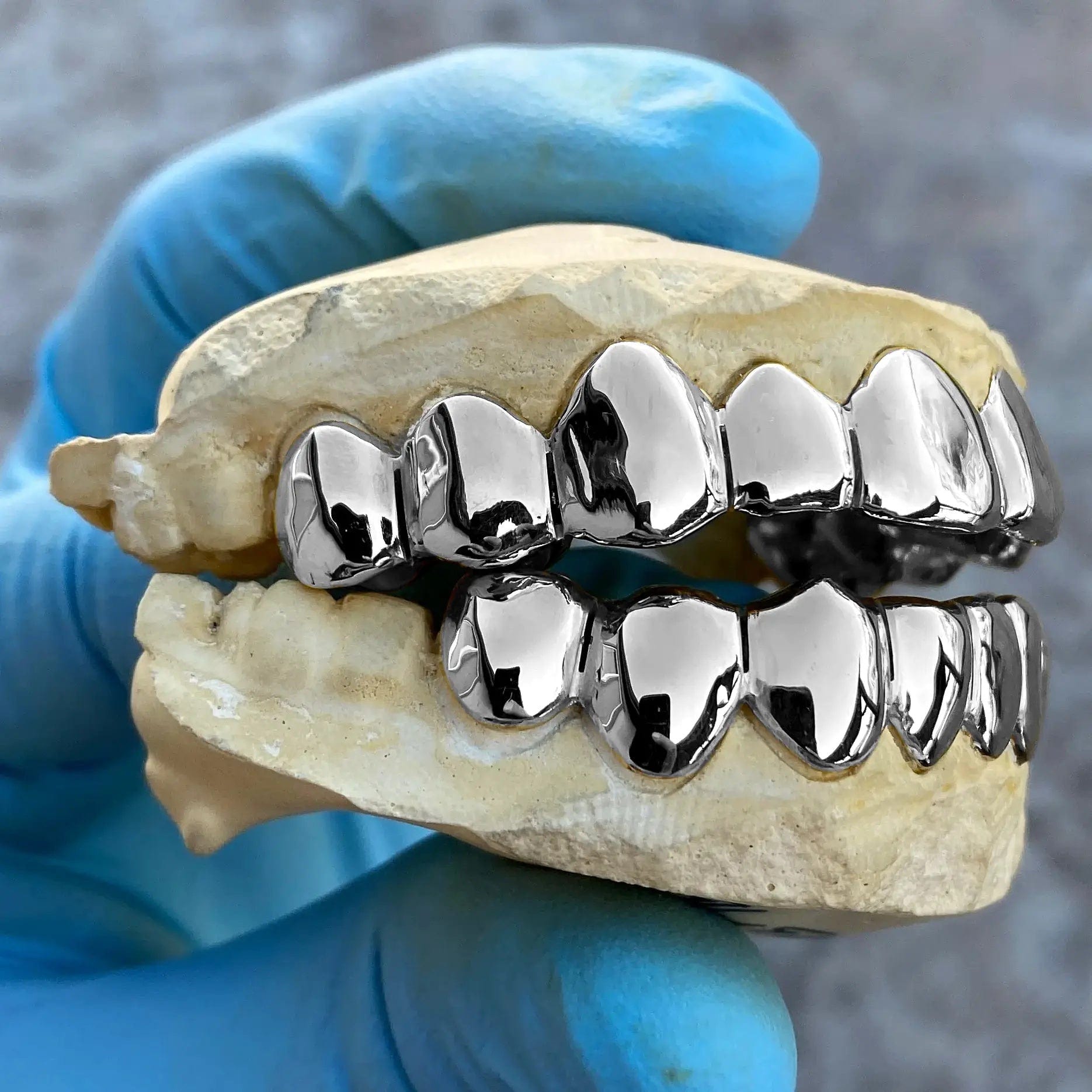 Custom Grillz | Solid 925 Sterling SIlver Teeth Grills