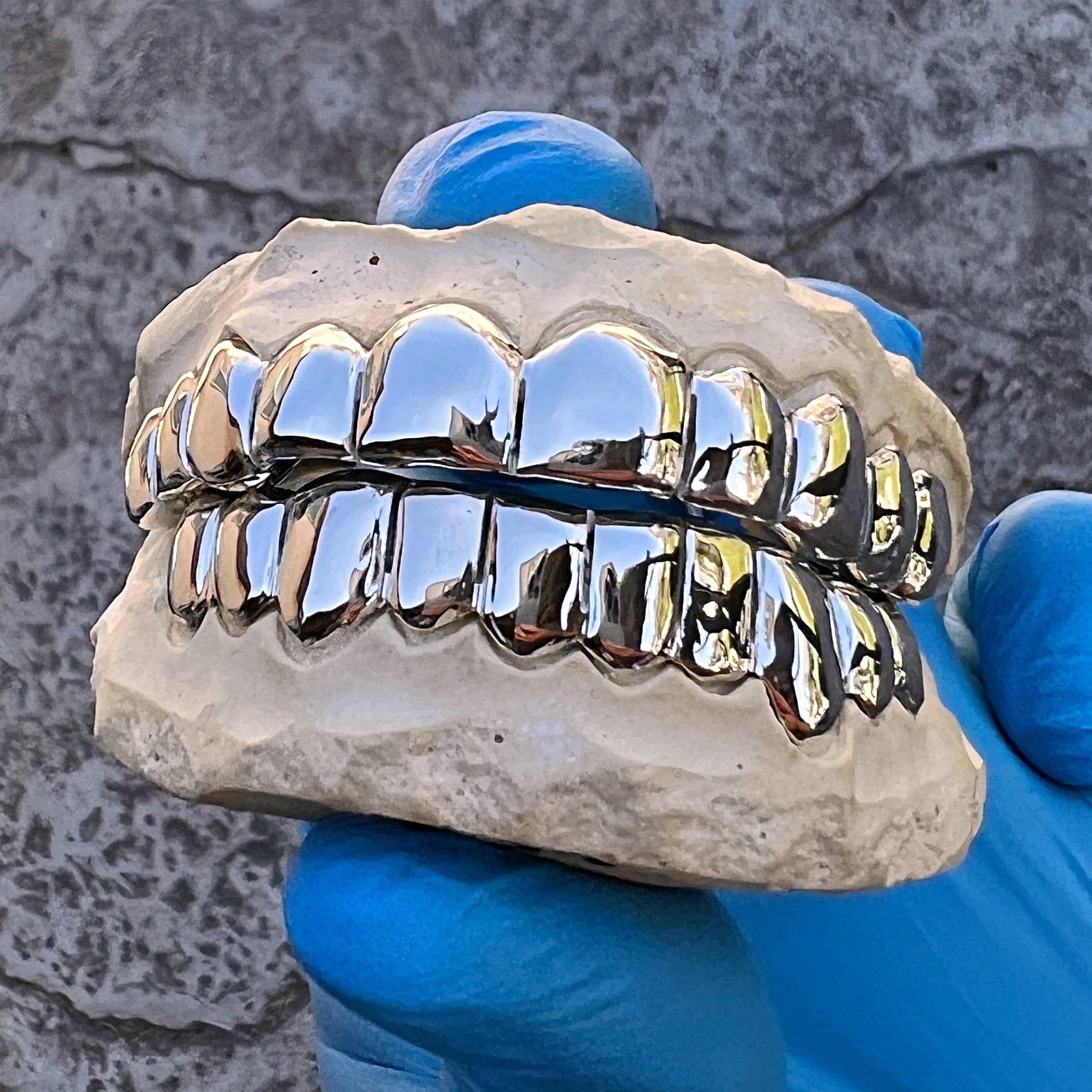 Custom Grillz | Solid 925 Sterling SIlver Teeth Grills